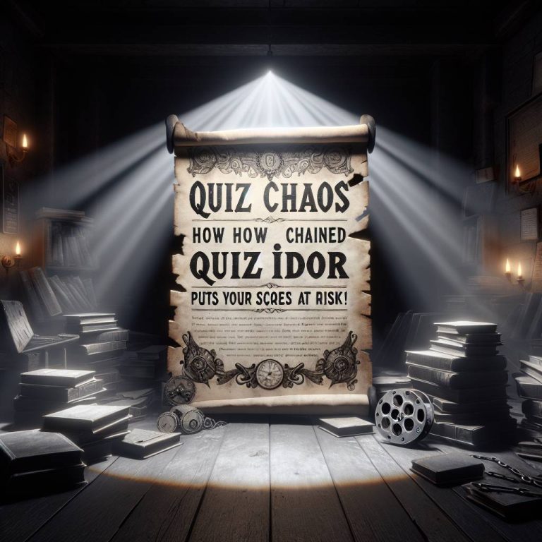 Quiz Chaos: How Chained Quiz IDOR Puts Your Scores at Risk! - The ...